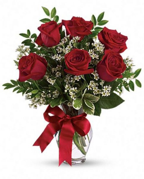 Red Rose Touch (TEV12-6B) - Bunches Flower Co.