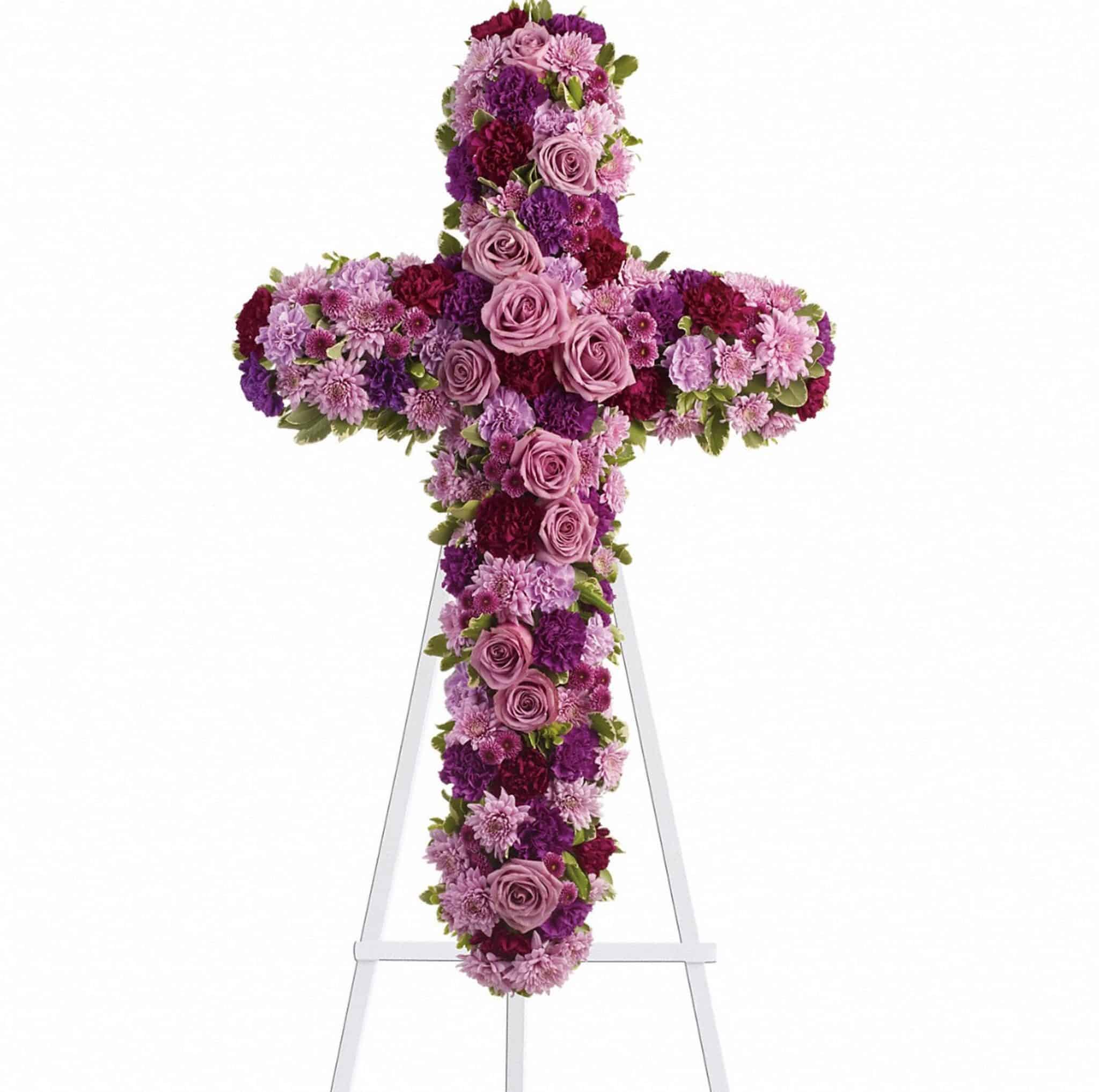 Divine Light Cross (T232-2A) - Bunches Flower Co.